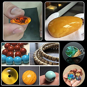 15 Pieces Resin Casting Tools Set - Include Sand Papers, Polishing Blocks, Polishing Cloth, Round File, Semicircular File, Flat File and Scissors for Polishing Epoxy Resin Jewelry Making Supplies