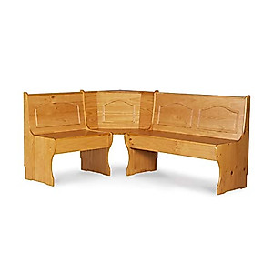 Linon Chelsea Kitchen-Nook Corner Unit, Natural