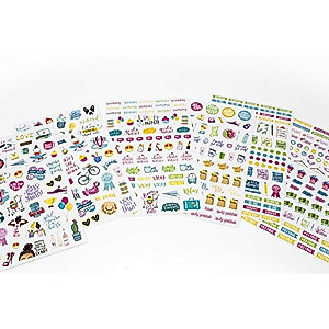 bloom daily planners Productivity Stickers - Variety Sticker Pack - Six Sticker Sheets Per Pack!
