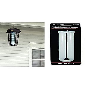 Flowtron BK-80D 80-Watt Electronic Insect Killer, 1-1/2 Acre Coverage & BF-150 Replacement Bulb for BK-80D, FC7600 and Wall Sconce Models