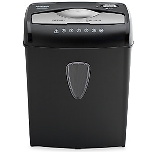 Aurora AU895XA 8-Sheet Professional Cross-Cut Paper and Credit Card Shredder