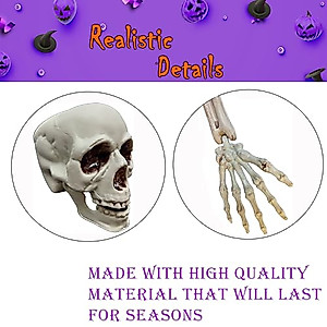 GiftExpress Creepy Life Size Ground Breaker Skeleton for Halloween Yard Decorations