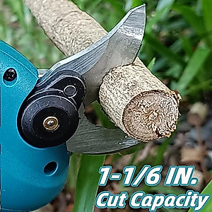 LHRETXQ Electric Pruning Shears Cordless- Cordless Pruner 40mm (1.6inch) Cutting Diameter Clipper - Power Tree Branch Pruner with 21V 2000 mAh Lithium Battery & Replacement Blade Set Garden Tool