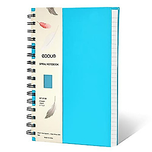 EOOUT Hardcover Spiral Notebook, Blue Spiral Journals, College Ruled, 5.5"x8.5", Assorted Jewel Tone Colors, 240 Pages, for Work, School, Gifts