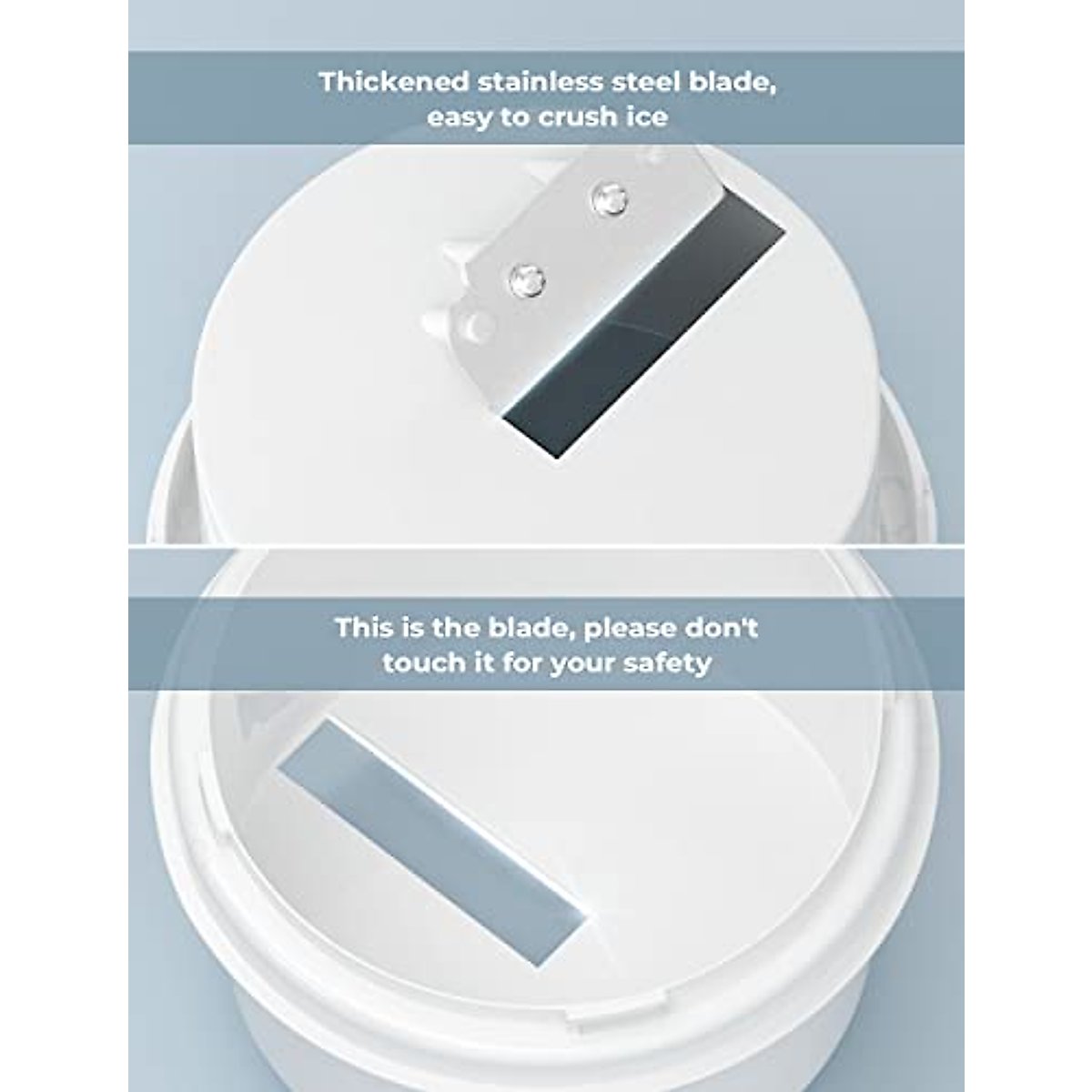 Ice Shaver Portable Ice Crusher with Free Ice Cube Trays