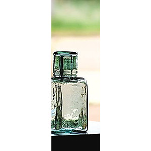 Kalalou Bedside Water Carafe and Drinking Glass, One Size, Green