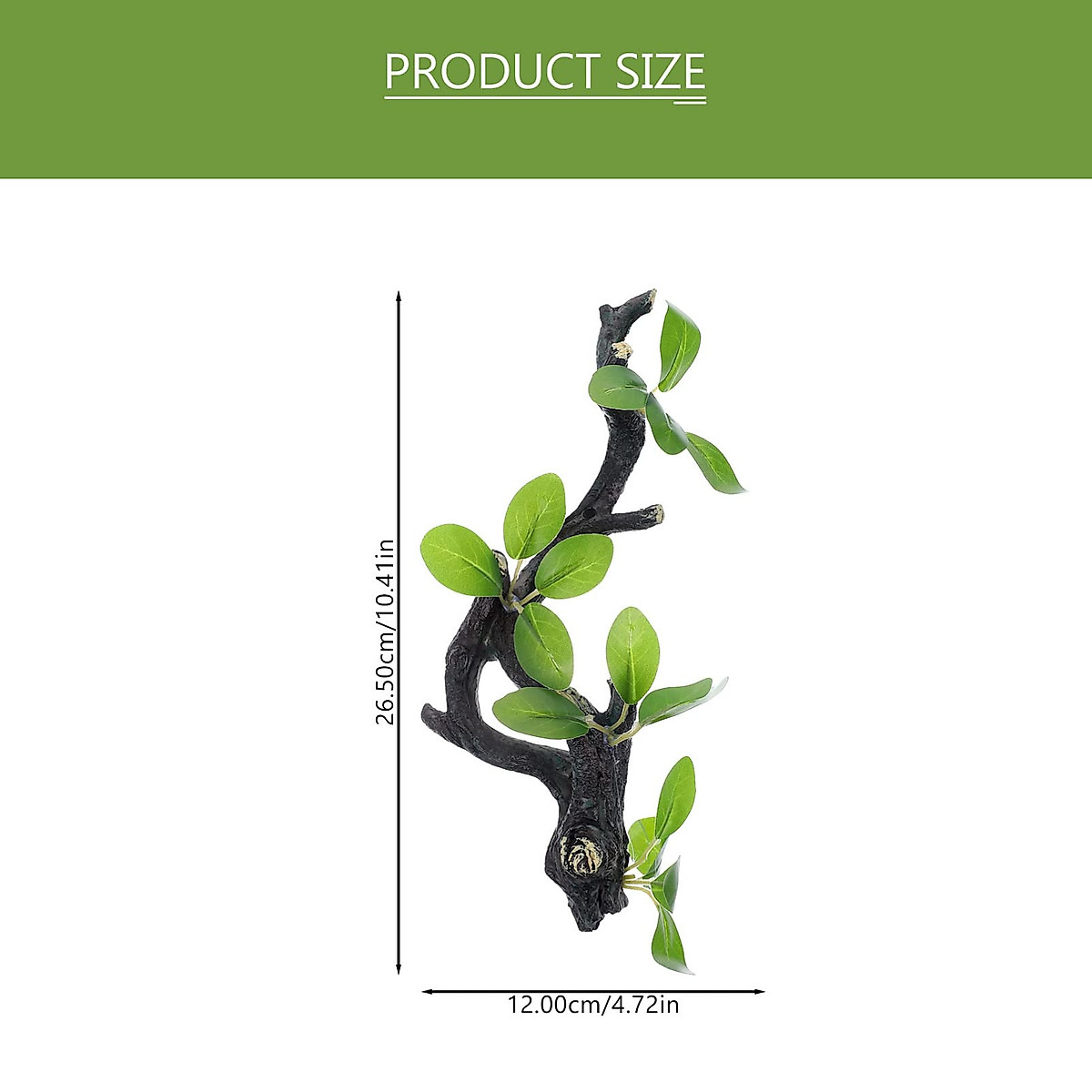 Simulation Resin Reptile Tank Accessories Resin Crafts Tree Parts Decor Reptile Accessories for Habitat Fish Tank Charms Reptile Decorations Aquarium Supplies Reptile Tank Decor