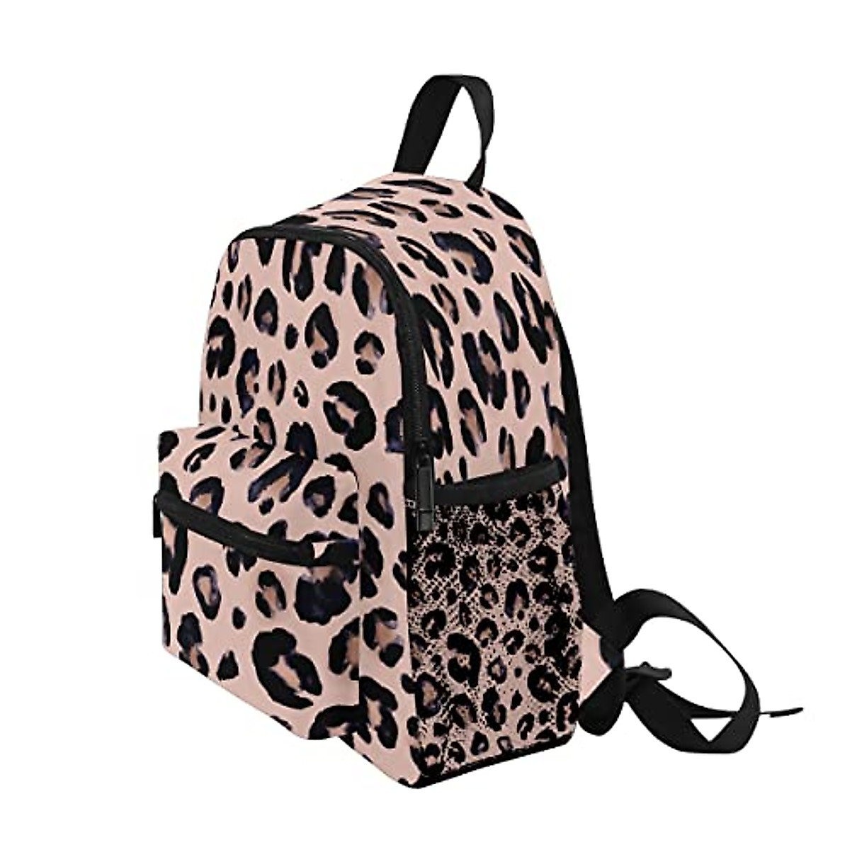 Leopard Print Cheetah Pink Backpack for Toddlers, Kid's Backpack School Bag for Boys Girls Kindergarten Preschool Bag