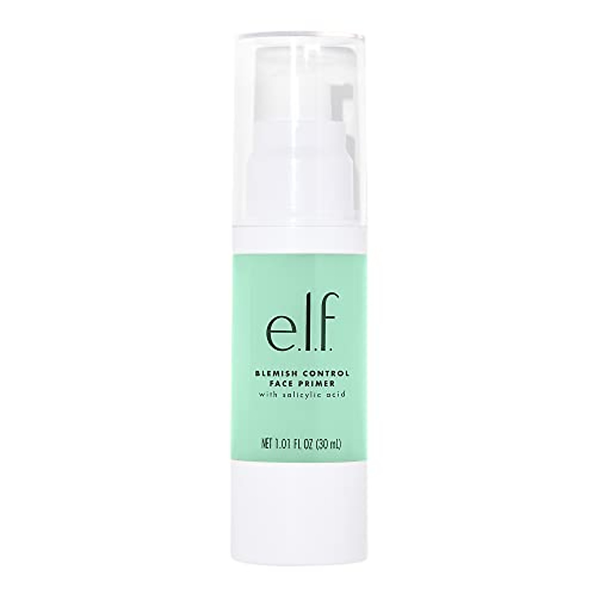 e.l.f., Blemish Control Face Primer - Large, Long Lasting, Skin Perfecting, Controls Breakouts and Blemishes, Matte Finish, Infused with Salicylic Acid, Vitamin E & Tea Tree, 1.01 fl Oz