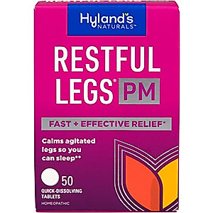 Hyland's Naturals Restful Legs Nighttime PM Tablets, 50 Count
