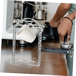 FUNOMOCYA Kitchen Countertop Mug Drying Rack Stylish Cup Holder Stand for Coffee Mugs Teacups and Bottles Space Saving Organizer for Home Kitchen Office and Restaurant Use