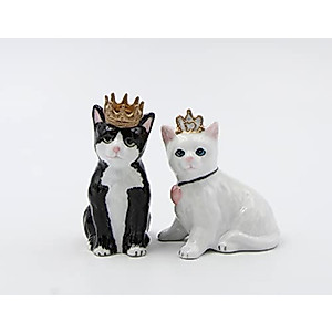 Cosmos Gifts 21031 Prince and Princess Cat Salt and Pepper Shaker