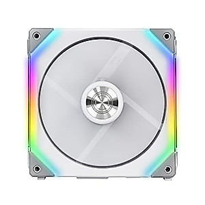 Lian Li UNI Fan SL140 RGB x2 140mm Revolutionized Daisy-Chain ARGB Fan - White (one Controller Included)