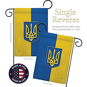Ukraine Garden Flag Bandera de Ucrania Breeze Decor Indoor Tapestry Suppport Україна Outdoor Home Decorations House Banner Wall Hanging Small Yard Stand With Ukrainian Gifts Made In USA