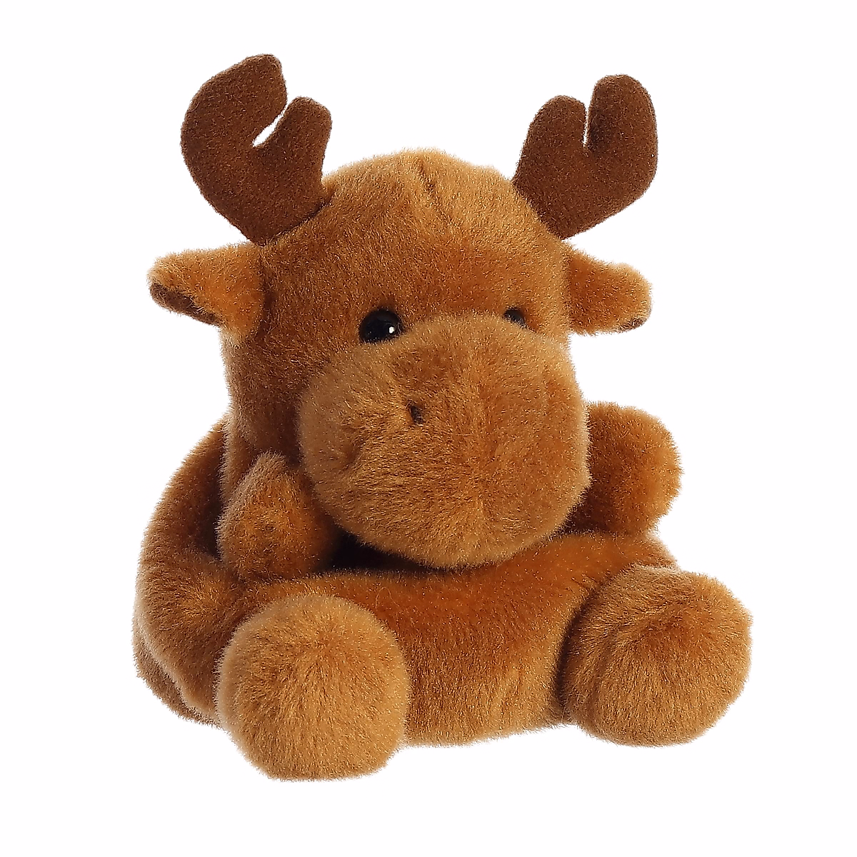 Aurora® Adorable Palm Pals™ Cinnamon Moose™ Stuffed Animal - Pocket-Sized Play - Collectable Fun - Brown 5 Inches