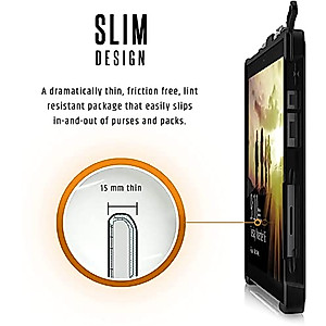 URBAN ARMOR GEAR UAG Designed for Microsoft Surface Pro 7 Plus, Pro 7, Pro 6, Pro 5th Gen (2017) (LTE), Pro 4 Feather-Light Rugged [Black] Aluminum Stand Military Drop Tested Case