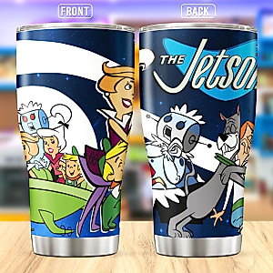 Tumbler Jetsons Insulated Coffee Tea Steel Travel Office Stainless Hot 20 30 Oz Iced