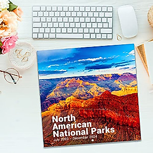 2023-2024 Wall Calendar - Wall Calendar 2023-2024 Monthly, Jul 2023 - Dec 2024, 12" x 24" (Open), Wall Calendar with Daily Blocks, Perfect Calendar for Organizing & Planning - National Parks