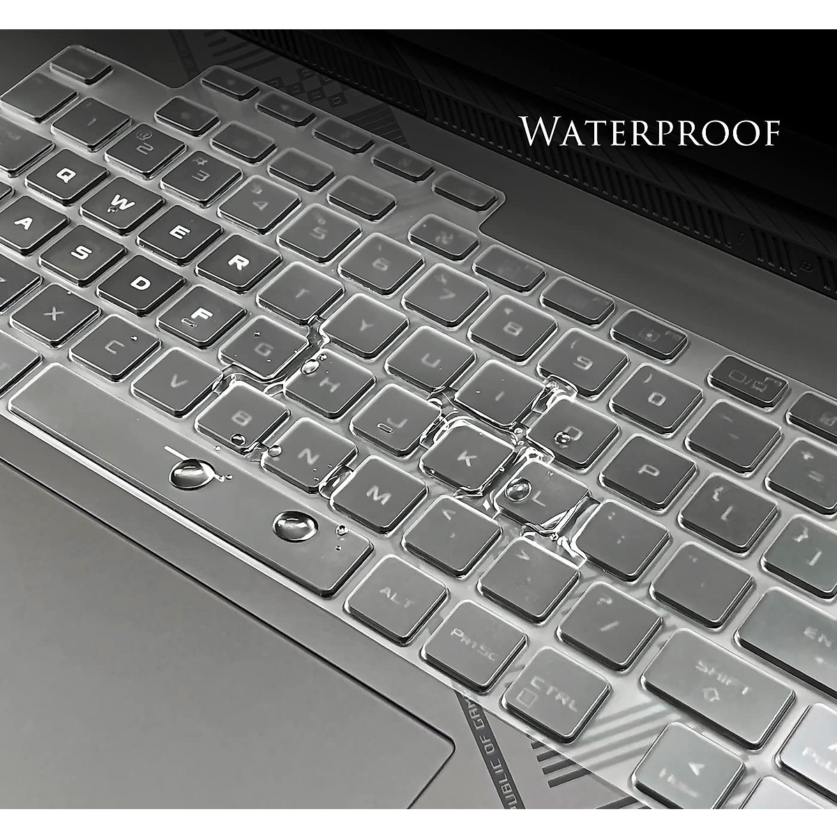 Keyboard Cover for 16" ASUS ROG Strix G16 2024 2023 G614 G614JV G614JIR G614JVR G614JI-AS94 Gaming Laptop, ASUS ROG Strix Scar 16 G634 G634JYR G634JZR G634JY G634JZ Keyboard Skin Protector - Clear