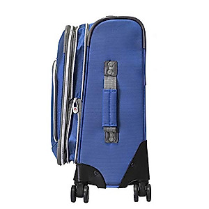 Olympia U.S.A. Tuscany 21" Expandable Carry-on Spinner, Blue