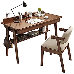 BBSJ Furniture Set Solid Wood Table and Chair Furniture Set Study Table Set 80 * 55 * 75Cm