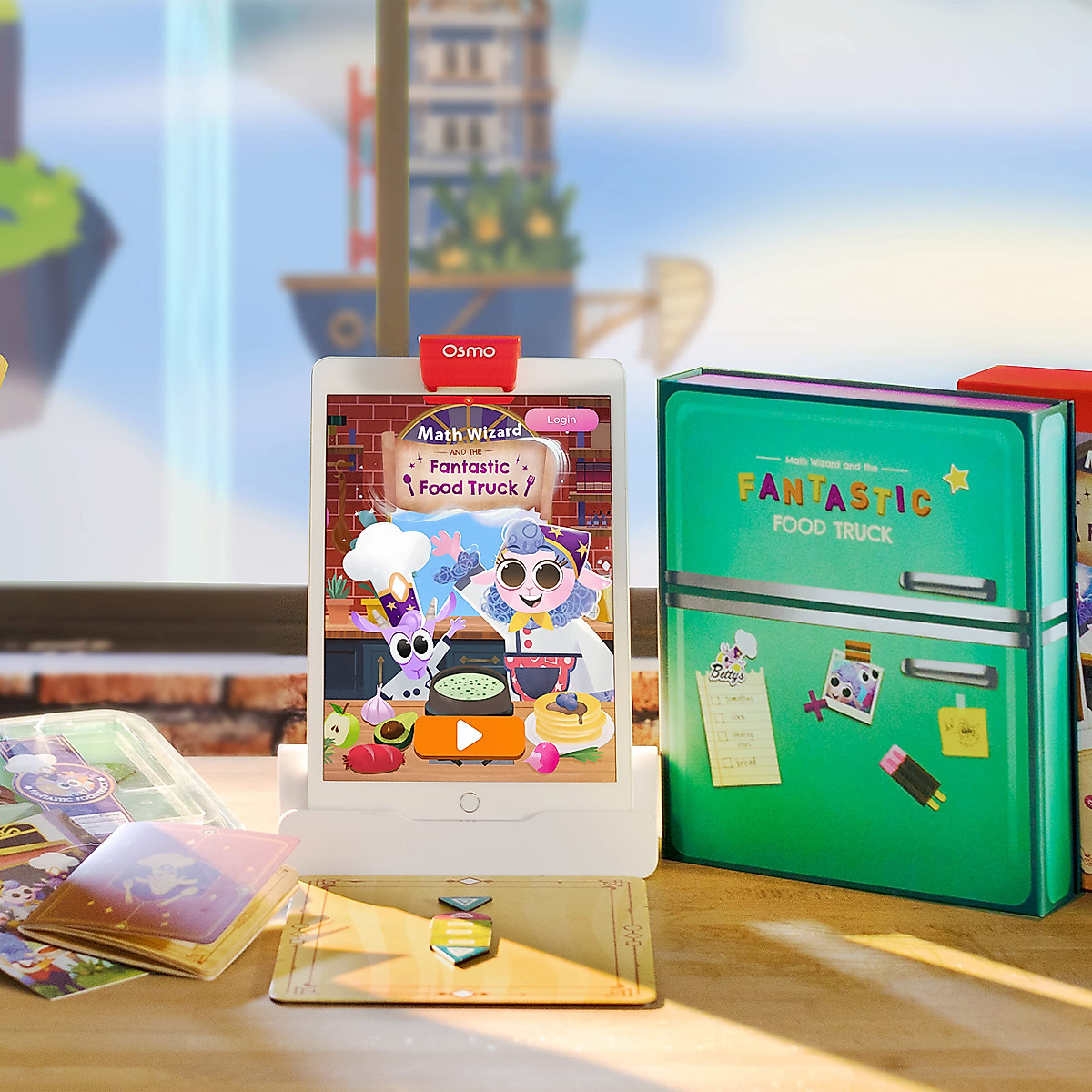 Osmo - Math Wizard and The Fantastic Food Truck Co. Games iPad & Fire Tablet -Ages 6-8/Grades 1-2 -Learn Geometry-Curriculum-Inspired-STEM Toy Gifts for Kids, Boy & Girl-Ages 6 7 8 Base Required