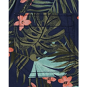 The Children's Place baby boys The Children's Place and Toddler Print Pull on Jogger Casual Shorts, Tidal, 4T US