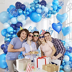 Futureferry Balloon Garland Arch Kit-116 Pcs White and Gold Balloons-Wedding Birthday Bachelorette Engagements Anniversary Party Backdrop DIY Decorations