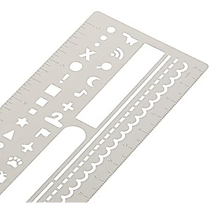 Metal Stencil Bookmark for Bullet Journals