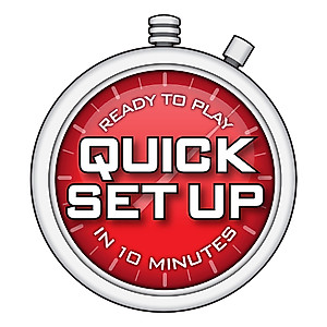 EastPoint Sports 4-Way Volleyball and Badminton Net, Game for Outdoors, Backyard, Beach, Park, East Set Up, White