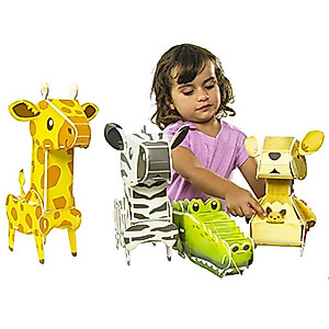 Zebra 3-D Puzzle & Book