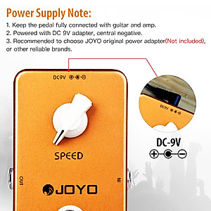 JOYO Vintage Phase Effect Pedal Beautifully Re-Creates Classic Phaser Sounds of 70's for Electric Guitar Effect - True Bypass (JF-06)