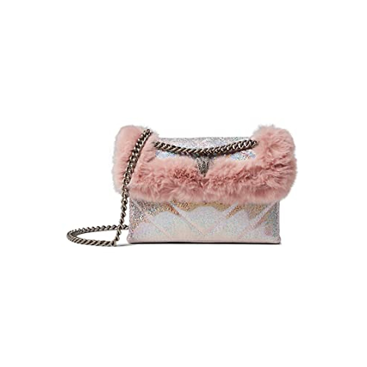 Kurt Geiger London Faux Fur Mini Kensington Pink One Size