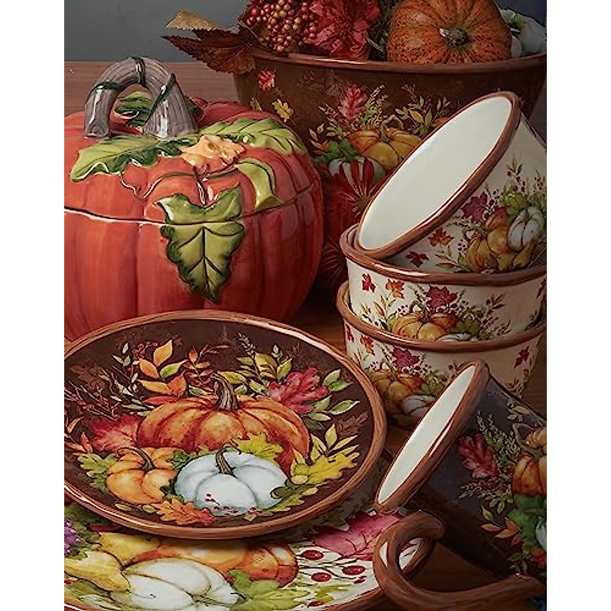 Certified International Harvest Blessings 16 oz. Mug, Set of 4, Multicolor