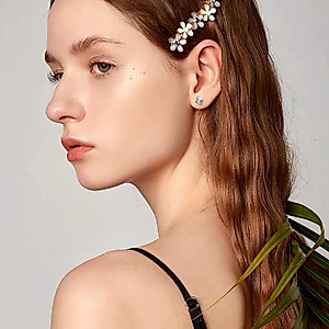 LUXU kisskids 6 Pairs Stainless Steel Stud Earrings Hypoallergenic Cubic Zirconia 316L Earrings Stainless Steel CZ Earrings 3-8mm for Women Girls