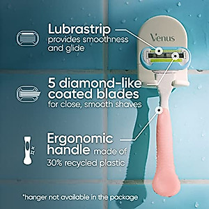 Gillette Venus Extra Smooth Pink Women's Razor Handle + 2 Refills