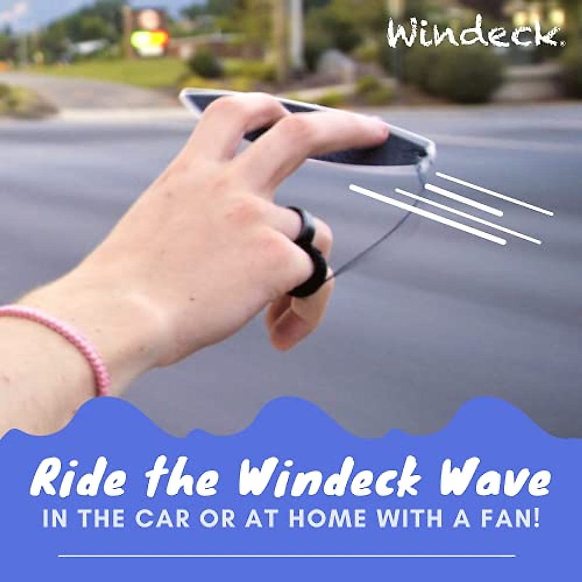 Windeck Finger Surfboard - Rad Fingerboard Toy - Surf The Wind - Mini Board for Kids and Surfers Looking to Hone Their Surfer Skills (Stealth)