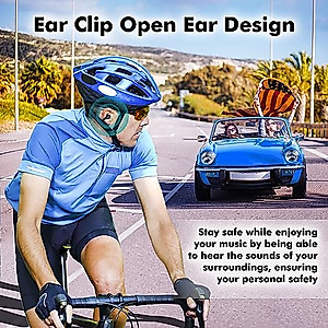Mudtun Bone Conduction Earbuds for Small Ear Canals Open Ear Headphones Wireless Bluetooth IPX5 Waterproof Mini Light-Weight Workout Cycling Running Headphones with Charging Case Purple
