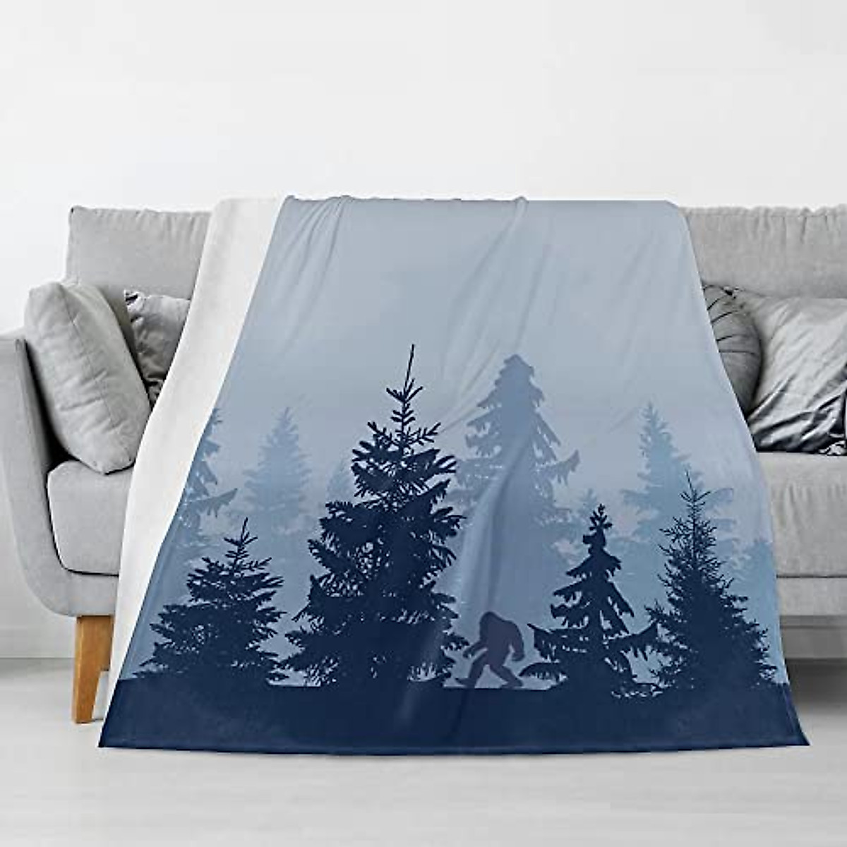 Ruxacty Bigfoot Sasquatch Blanket Bigfoot Gifts Sasquatch Gifts 60" X 50"
