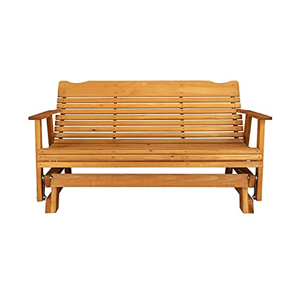 Kilmer Creek Rustic Finished 5' Cedar Porch Glider, Amish Crafted