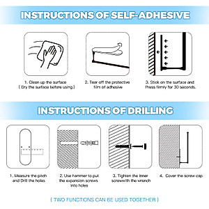 Paper Towel Holder, Self Adhesive or Screw Mounting, Deymogs Under Cabinet Paper Towel Holder, Gold Paper Towel Holder Wall Mount for Kitchen, Pantry, Sink, Bathroom