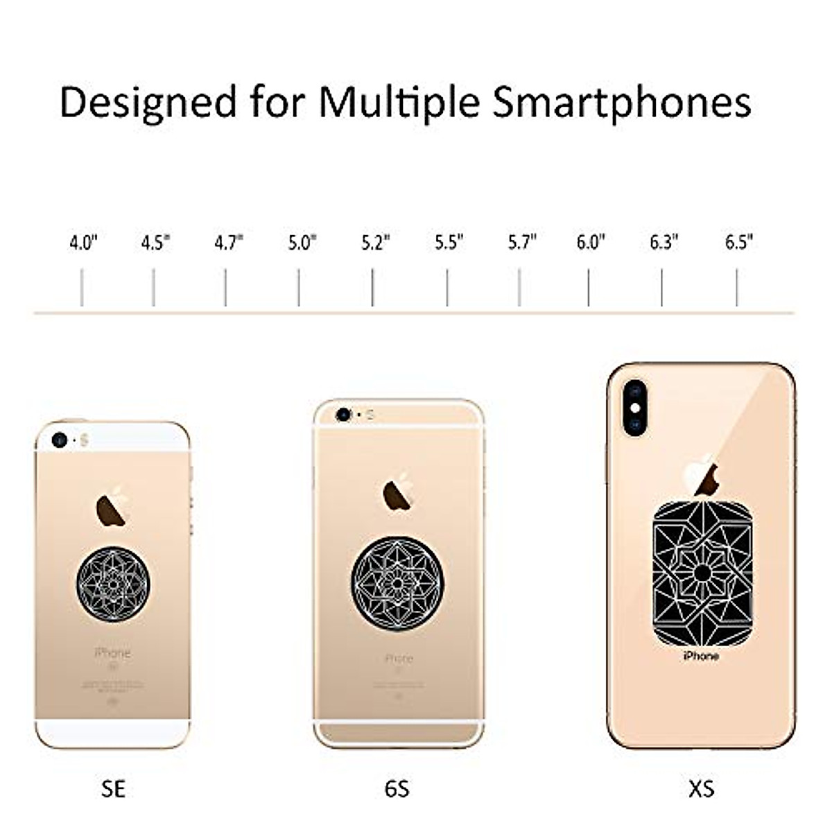 Mount Metal Plate 10 Pack for Magnetic Cell Phone Car Cradle-Less Mounts with 3M Adhesive,Stylish Universal Disc Replacement Sticker for Magnet iPhone Holder Mini Tablet GPS Stand 6 Round 4 Rectangle