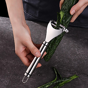 SQTIEBXC 304 Stainless Steel Paring Knife, Horizontal Type Peeler, Y-Type Scraper, Planer, Melon Fruit Peeler, Stainless Steel Melon Planer