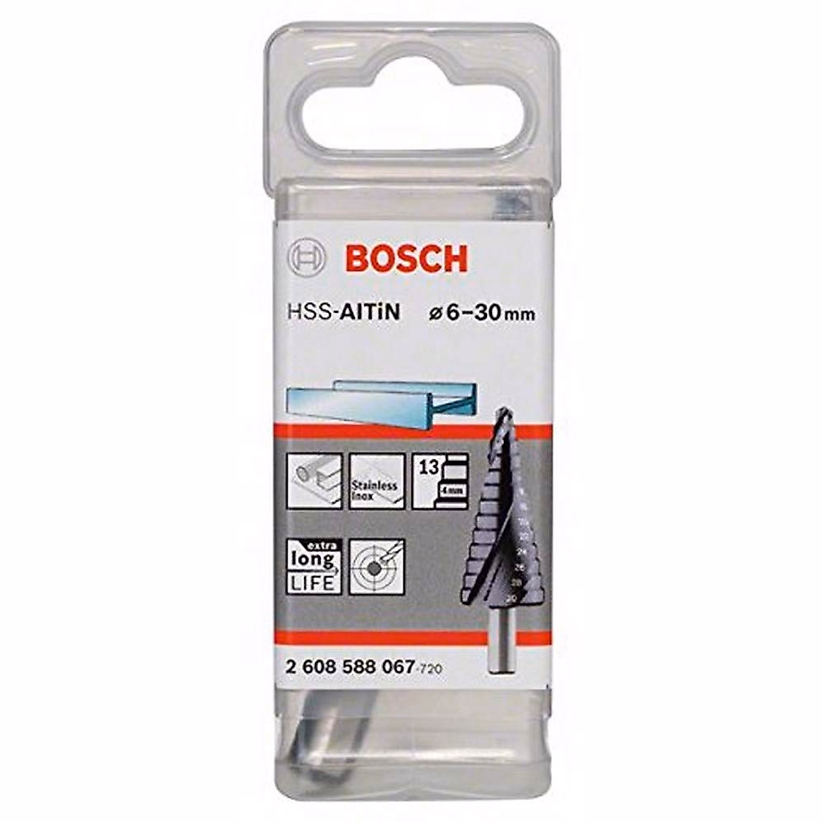 Bosch 2608588067 Hss-AlTiN Step Drill Bit 13 Parts 6-30mm