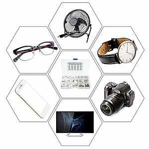 Guard4U 750Pcs 15-Size Metric M1 M1.2 M1.4 M1.6 M1.7 304-Stainless Steel Phillips Countersunk/Flat Head Self-Tapping Small Machine Screws Assortment Kit