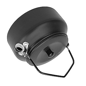 Lightweight and Portable Tea Kettle Ergonomic Handle Exquisite Texture for Home Coffee Shops Camping (Black)