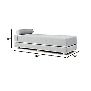 Jaxx Alon Daybed | Fold-Out Sleeper | Queen-Size Mattress - Ice