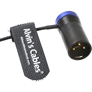Low-Profile Audio-Cable for Sennheiser-EK-2000 XLR 3-Pin Male to Locking-3.5mm-TRS Right-Angle Balanced Cable for Sound Devices 633 688 Zaxcom Zoom Alvin's Cables Blue