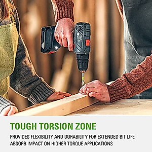 Greenworks 70-Piece Impact Rated Driving Set,Screwdriver Bit Set,Precision-Milled Bit,Modular Case,Magnetic Bit Holder