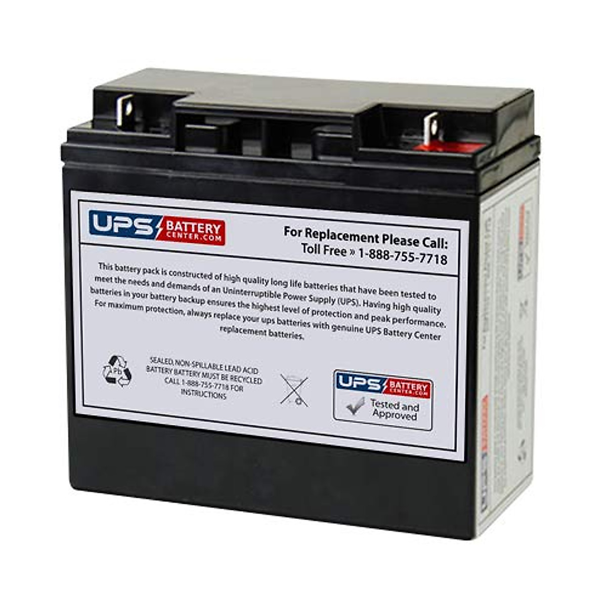 UPSBatteryCenter® 12 Volt 18Ah Replacement Battery for Champion 100155 7200/9000-Watt Portable Generator